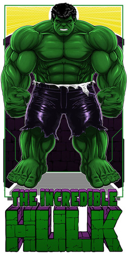 Hulk Impact Series 14x30 Standard Texture Print. | TERRY HUDDLESTON ART