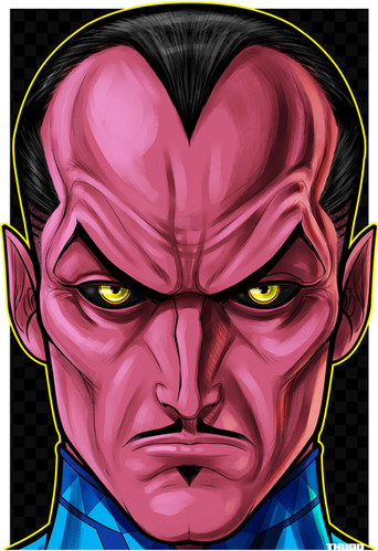 Sinestro Headshot | TERRY HUDDLESTON ART