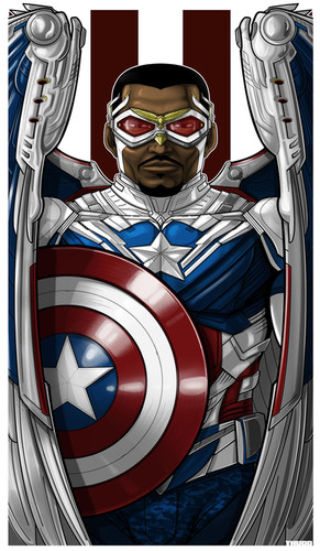 Captain America Icon (Sam Wilson) | TERRY HUDDLESTON ART