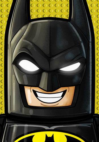 Lego Batman HeadShot | TERRY HUDDLESTON ART