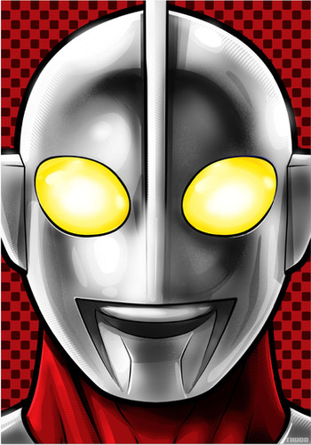ULTRAMAN Headshot | TERRY HUDDLESTON ART