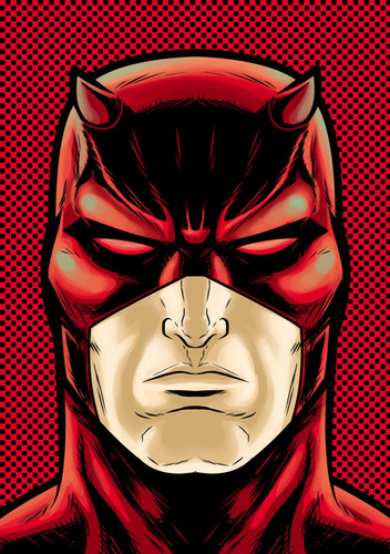 Dare Devil Comic HeadShot | TERRY HUDDLESTON ART