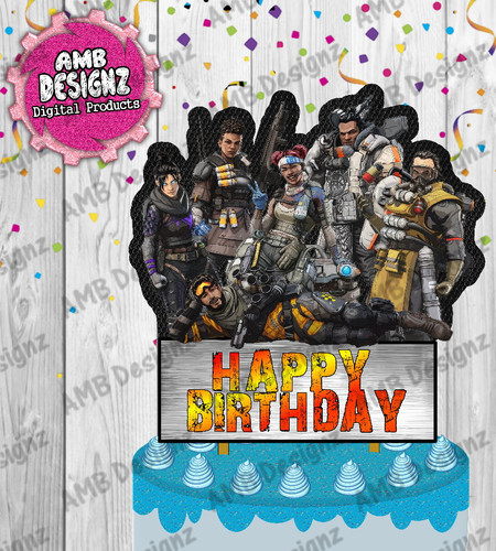 Apex Legends DIY Cake Topper Centerpiece - Apex Legends Party Supplies