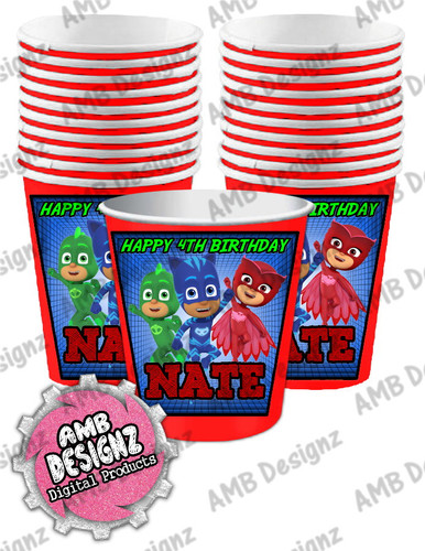 PJ Mask Party Cups - PJ Mask Party Supplies