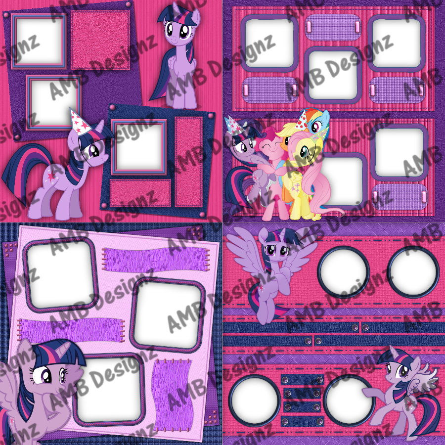My Little Pony Huge Digital Scrapbooking Premade Album