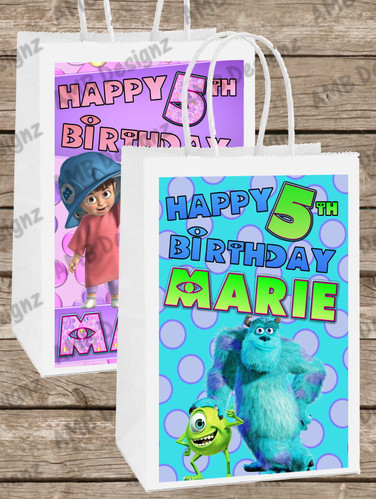 Monsters Inc Treat Bag Favor Bags - Monsters Inc Party Supplies ...