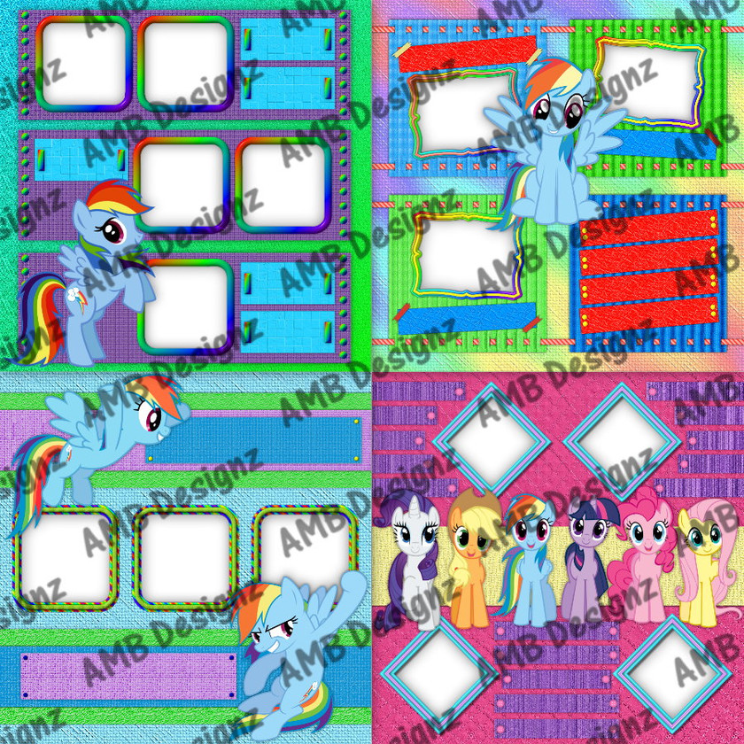 My Little Pony Huge Digital Scrapbooking Premade Album