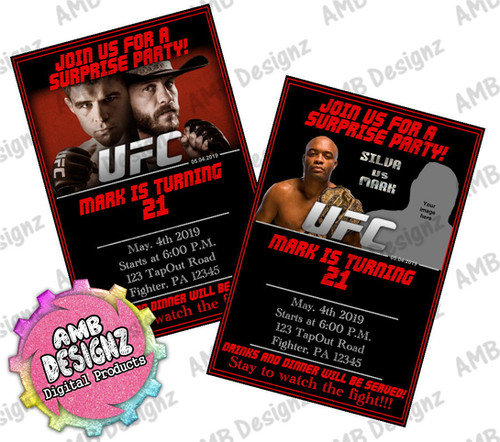 UFC Invitations - UFC Party Supplies