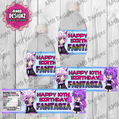 Gotcha Life Water Bottle Wrapper - Gotcha Life Party Supplies