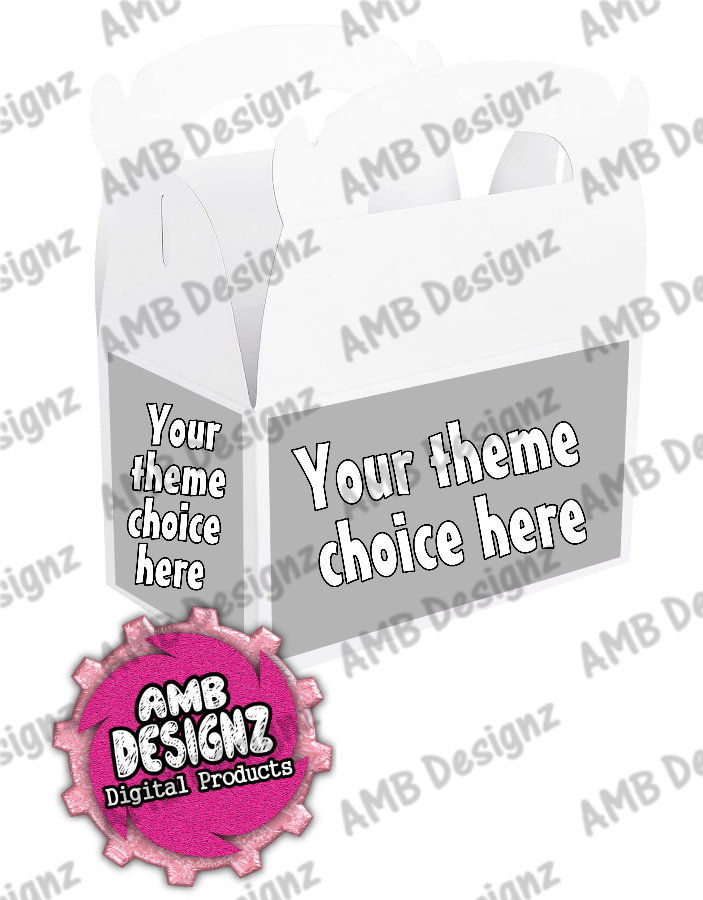 Hello Kitty Gable Box/Treat Box Label - Hello Kitty Party Supplies ...