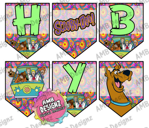 Scooby Doo Party Banner 1 - Scooby Doo Party Supplies | Digitalproducts