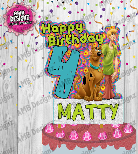 Scooby Doo Cake Topper Centerpiece - Scooby Doo Party Supplies