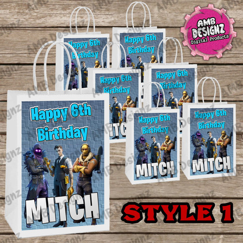 Fortnite Favor Bag Label Party Supplies - Fortnite Party Supplies ...