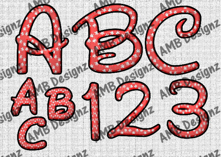 Disney Letter & Number Packs