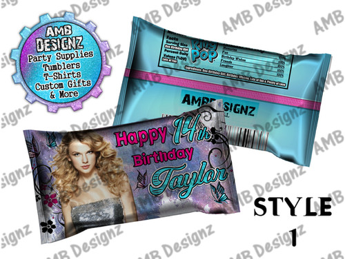 Taylor Swift Ring Pop Wrapper - Taylor Swift Party Supplies ...