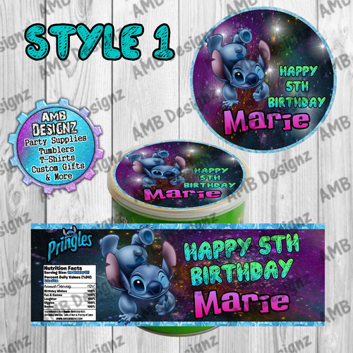 Stitch Pringles Labels - Stitch Party Supplies | Digitalproducts