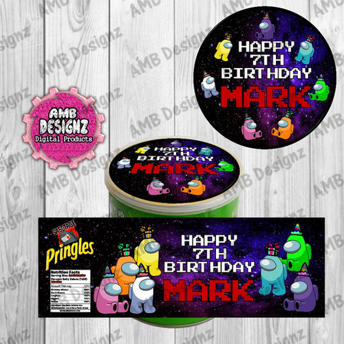 Among Us Pringles Can Labels - Among Us Party Supplies | Digitalproducts