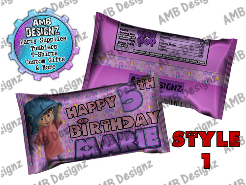 Monsters Inc Ring Pop Label - Monsters Inc Party Supplies | Digitalproducts