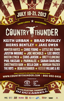 Country Thunder Wisconsin | Twin Lakes, WI | Past Lineups