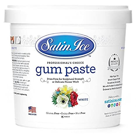 Satin Ice Gum paste,White/908g | 二德惠烘焙DIY專門店