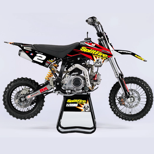 Kit déco pit bike Splitfire rouge | HotRider Designs