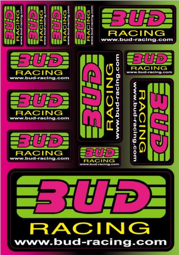 Planche stickers Bud Racing | HotRider Designs