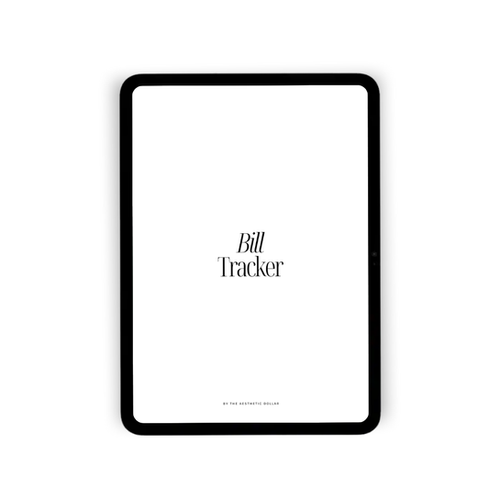 A5 Bill Tracker - Digital Download | The Aesthetic Dollar