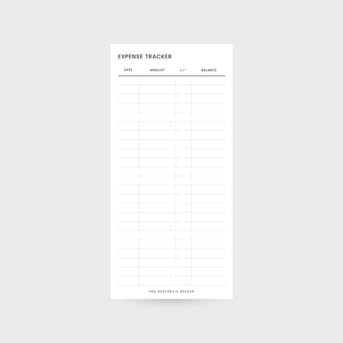 Envelope Expense Trackers (pk. 5) | The Aesthetic Dollar