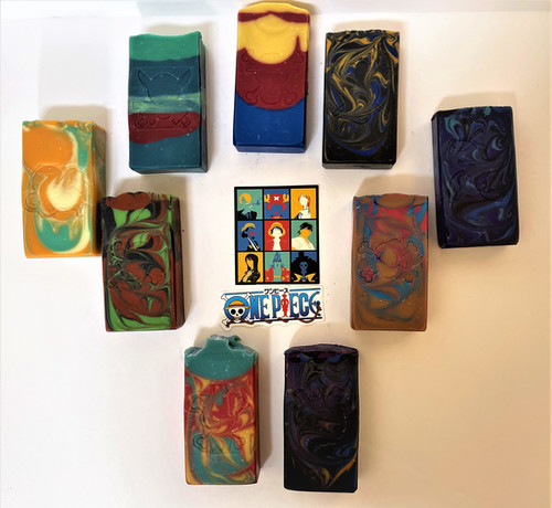 One Piece Character Soaps, Triple Butter, Palm Free, Vegan | The Kawaii ...