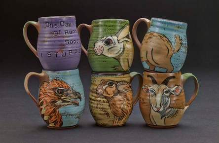 Illustrated Mugs | Lisa Naples Ceramics