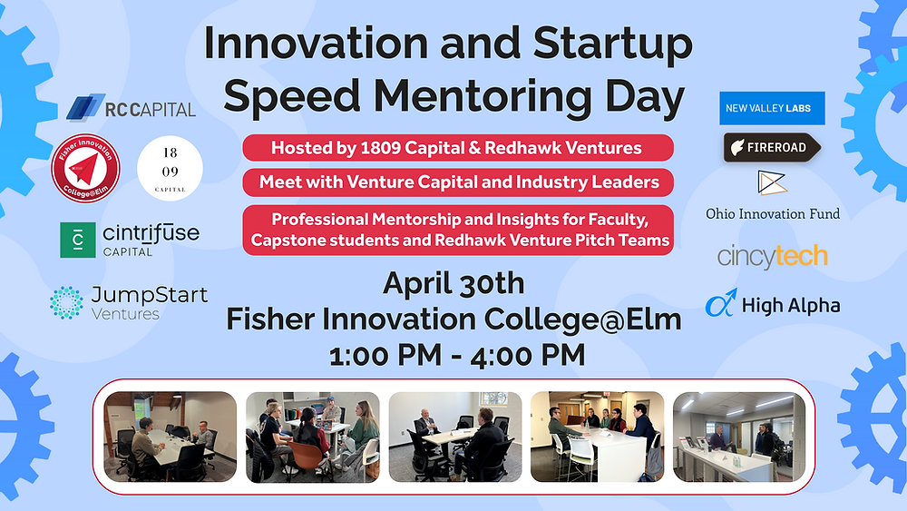 Innovation and Startup Speed Mentoring Day Hosted by 1809 Capital and ...