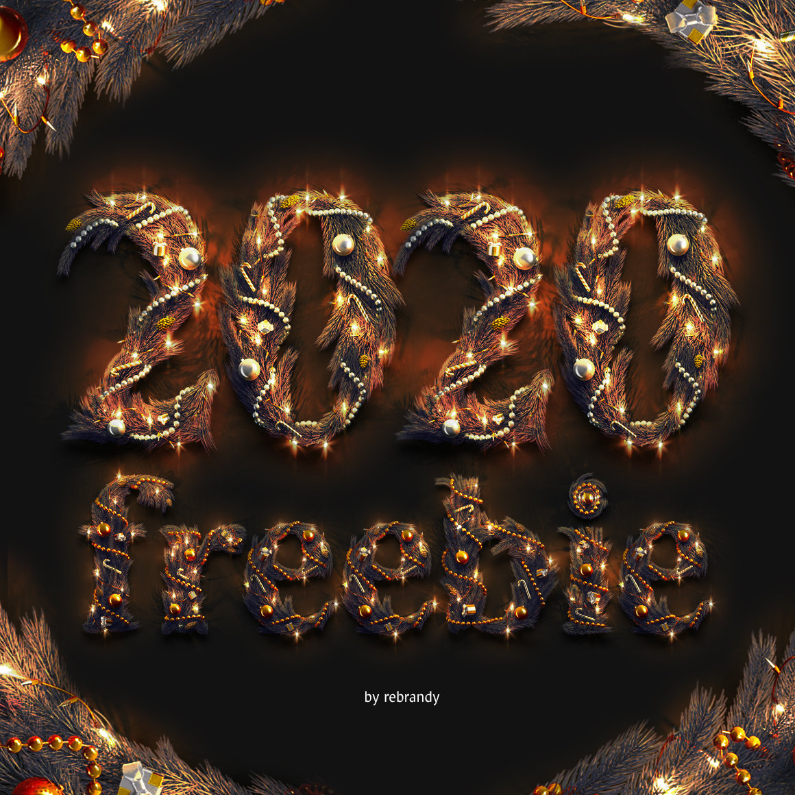 Freebie! 2020 Animated Font | Free PSD Mockup Download for Adobe ...