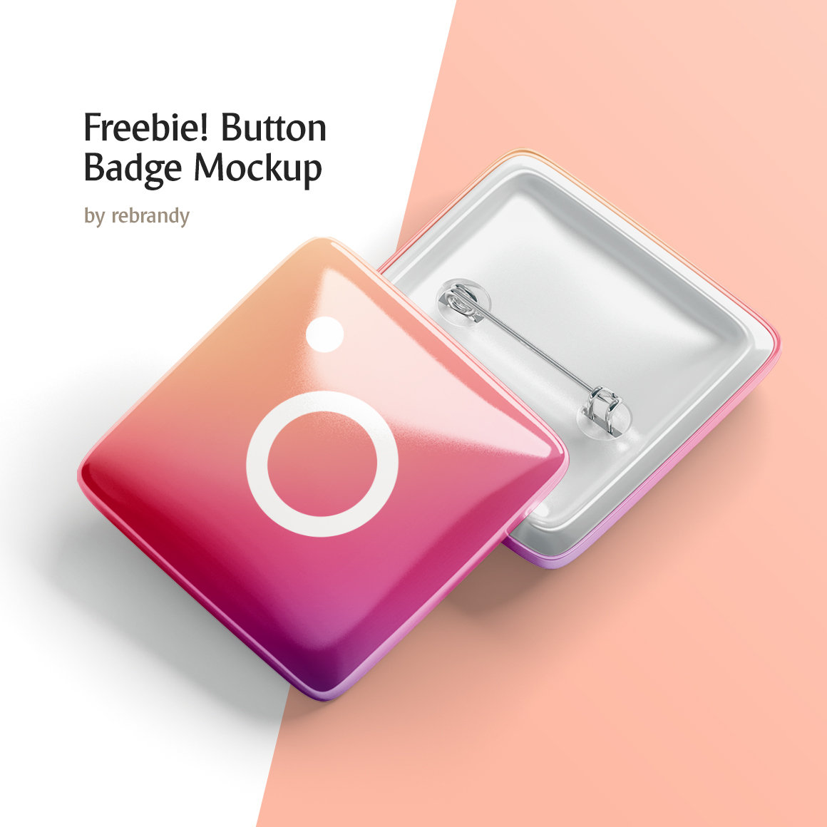 Freebie! Button Badge Mockup | Free PSD Mockup Download for Adobe ...