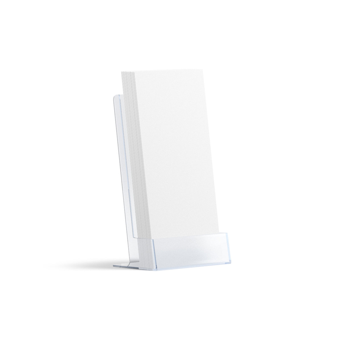 Acrylic Euro Flyer Holder - brochure in glass plastic transparent tray ...