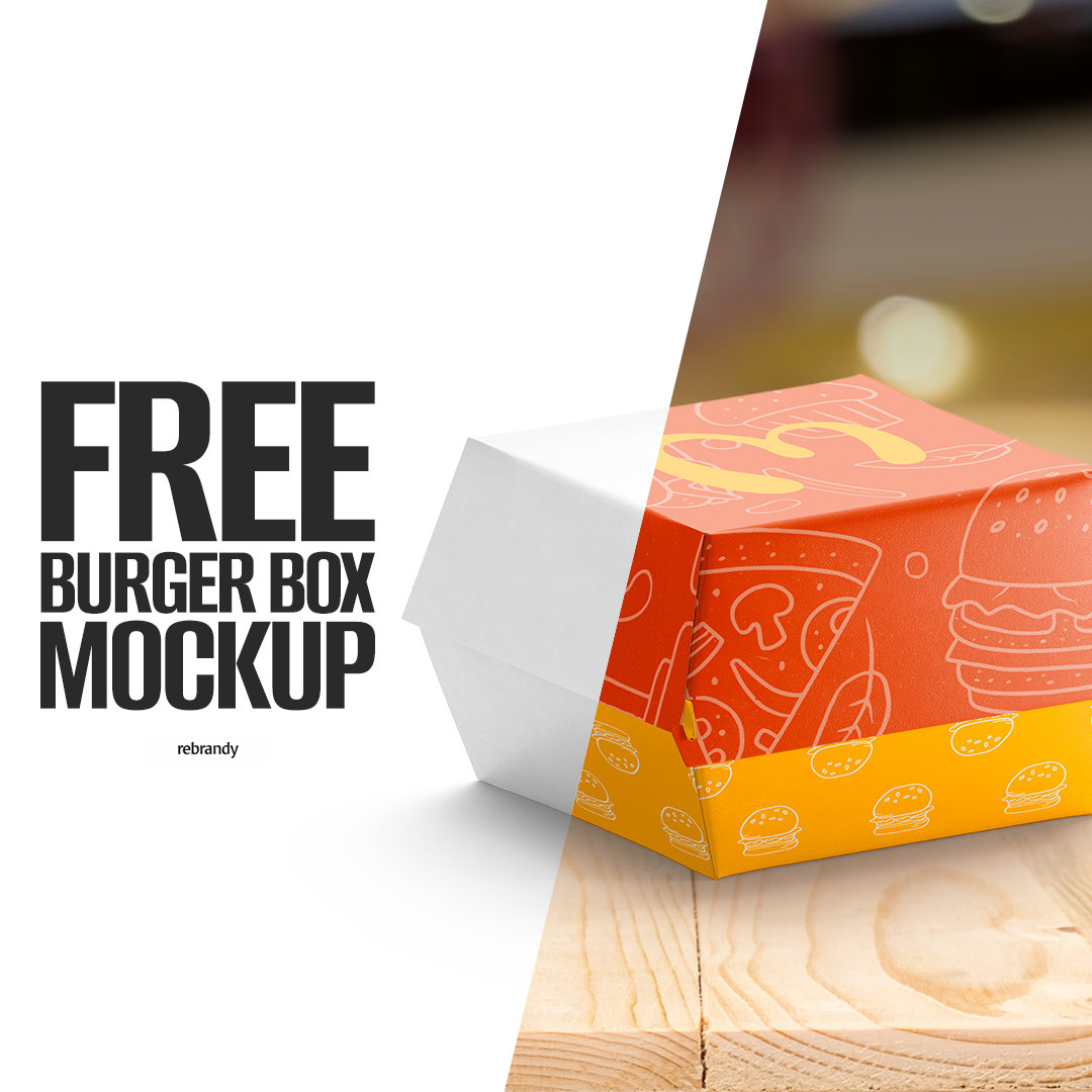 Free Burger Box Mockup | Free PSD Mockup Download for Adobe Photoshop ...
