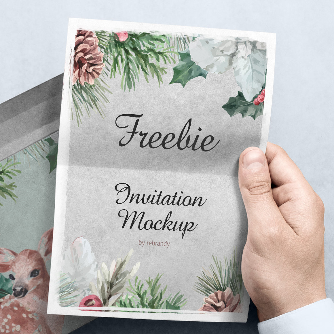 Freebie! Invitation Mockup | Free PSD Mockup Download for Adobe ...
