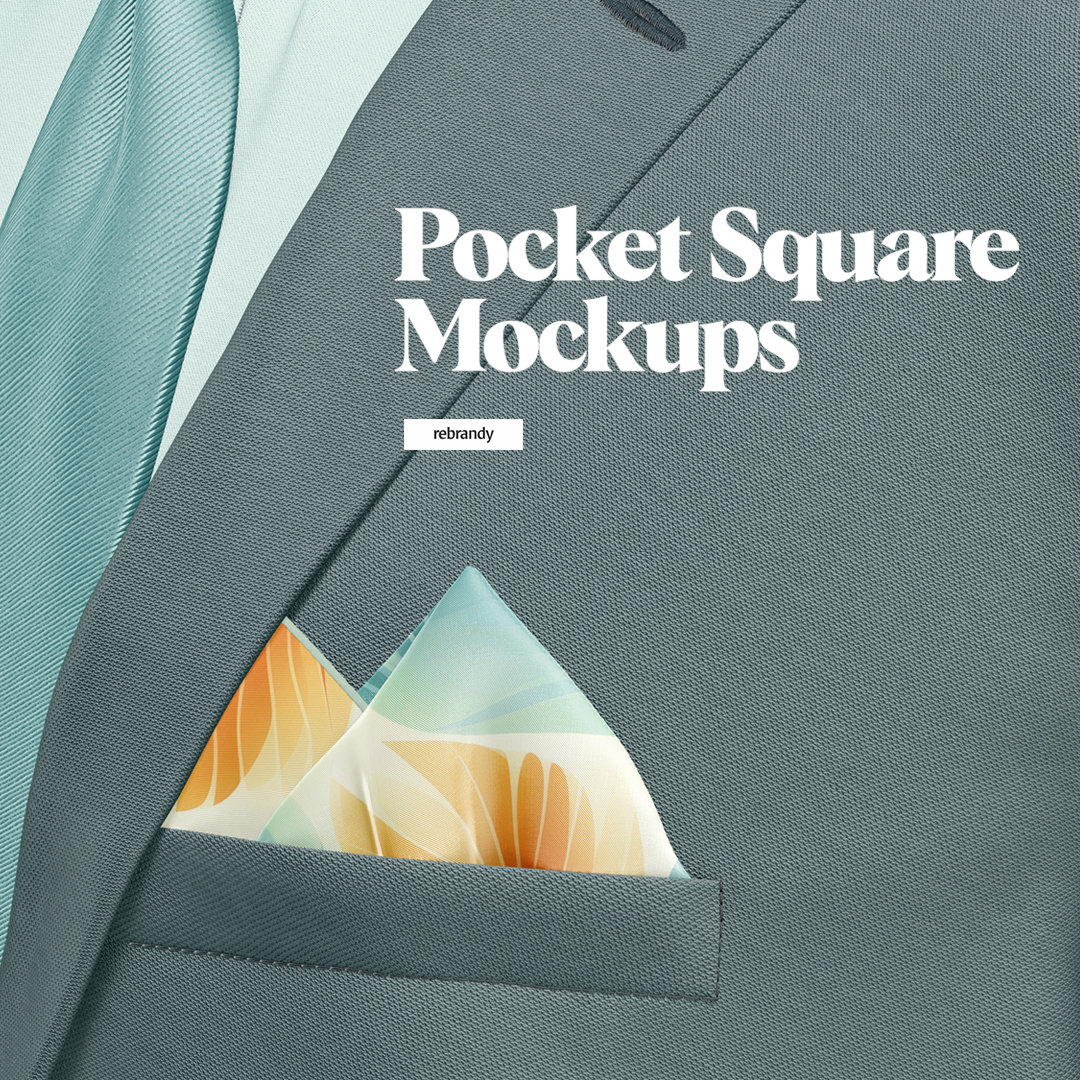 Pocket Square Mockups - Mock Up by rebrandy for Photoshop, Purchase ...