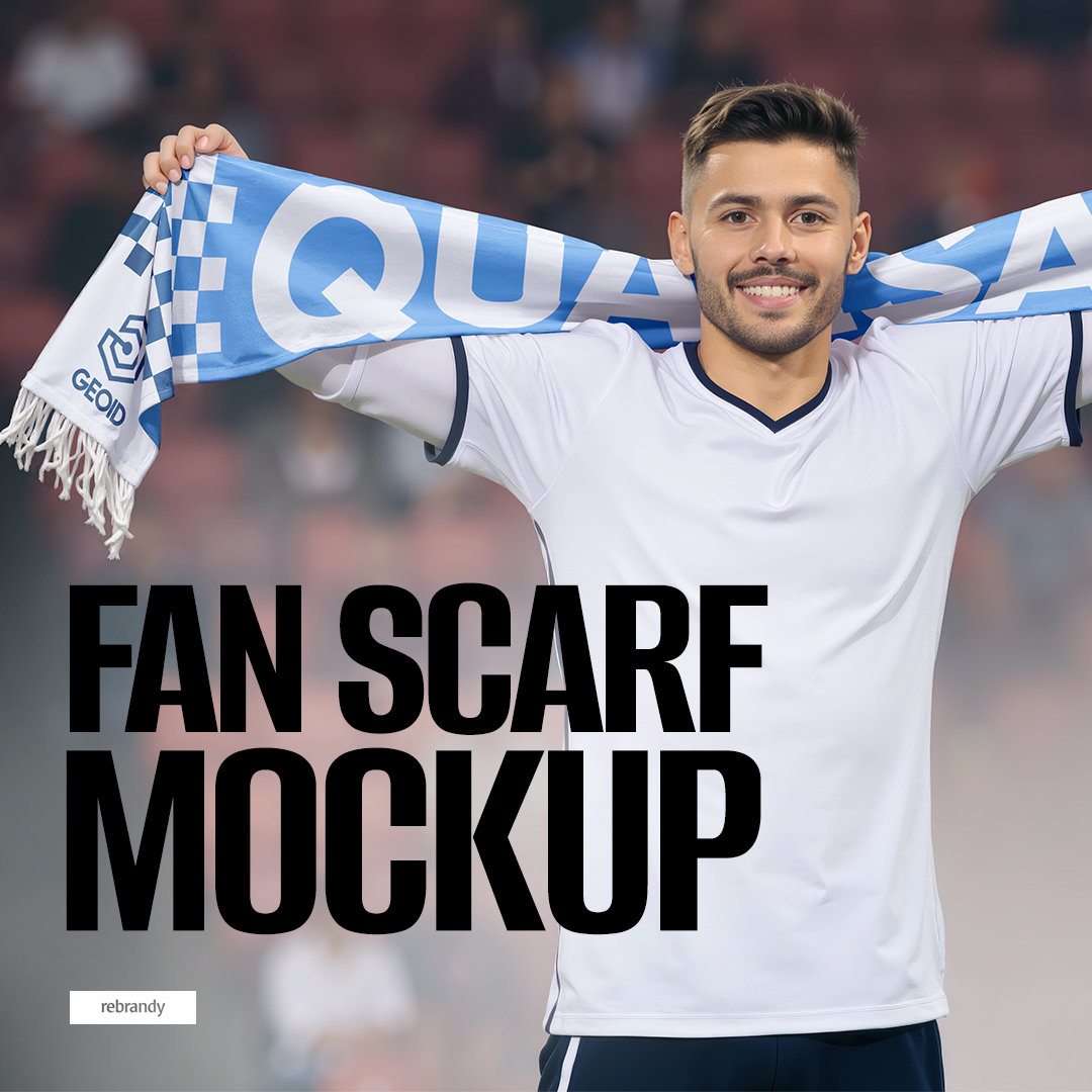 Fan Scarf Mockup - Mock Up by rebrandy for Photoshop, Purchase ...