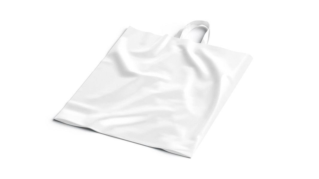 Loop Handle Plastic Bag 3D Model