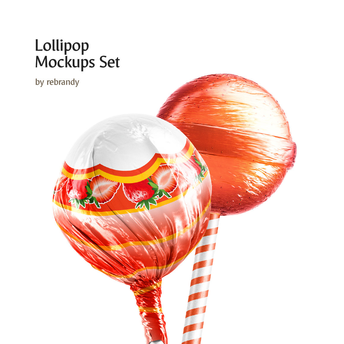 Lollipop Mockups Set - Mock Up by rebrandy for Photoshop, Purchase ...