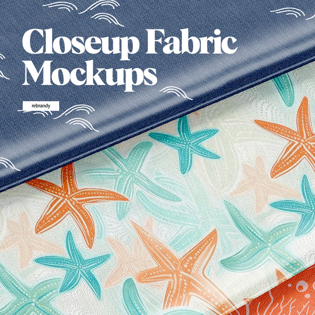 Closeup Fabric Mockups - Mock Up by rebrandy for Photoshop, Purchase ...