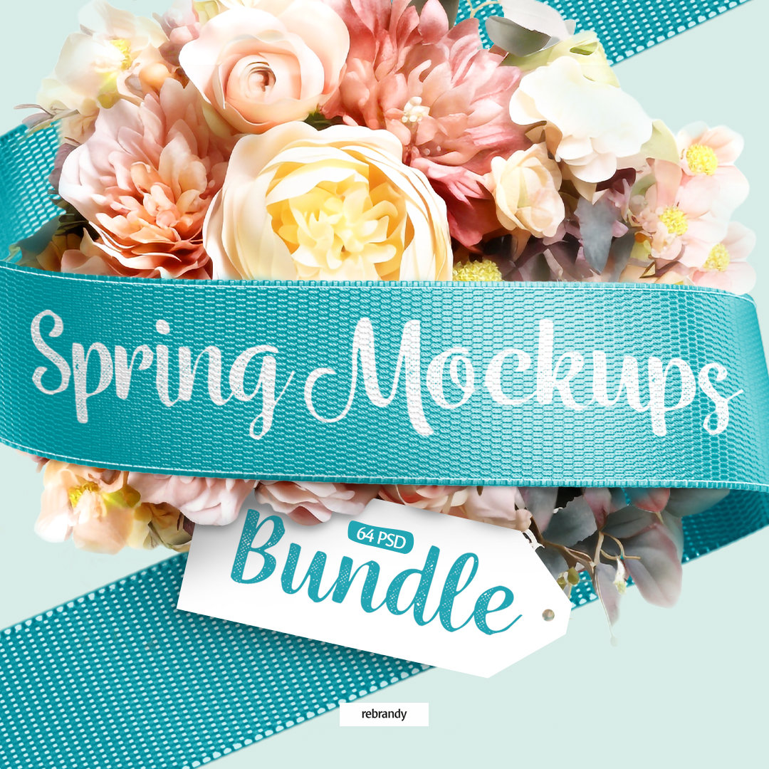 Spring Mockups Bundle - Mock Up by rebrandy for Photoshop, Purchase ...