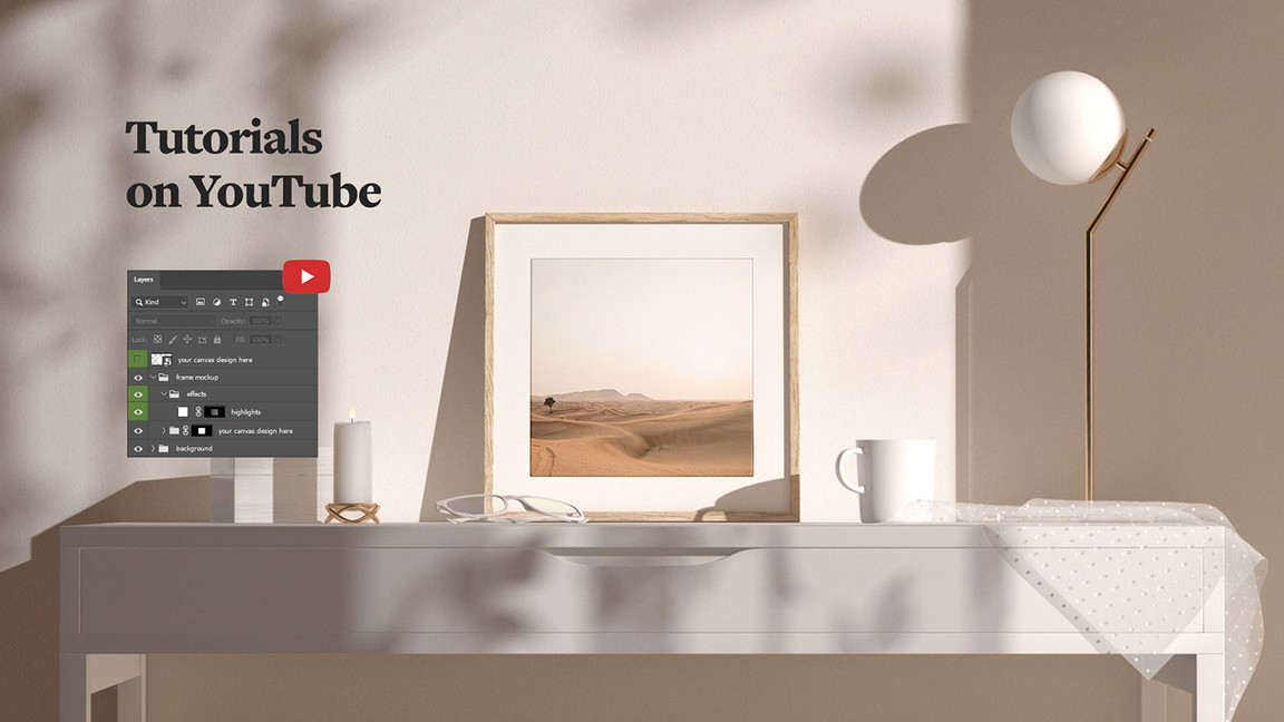 Free Alive Frame Mockup | Free PSD Mockup Download for Adobe Photoshop ...