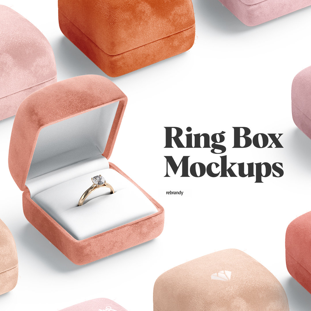 Ring Box Mockups - Mock Up by rebrandy for Photoshop, Purchase ...