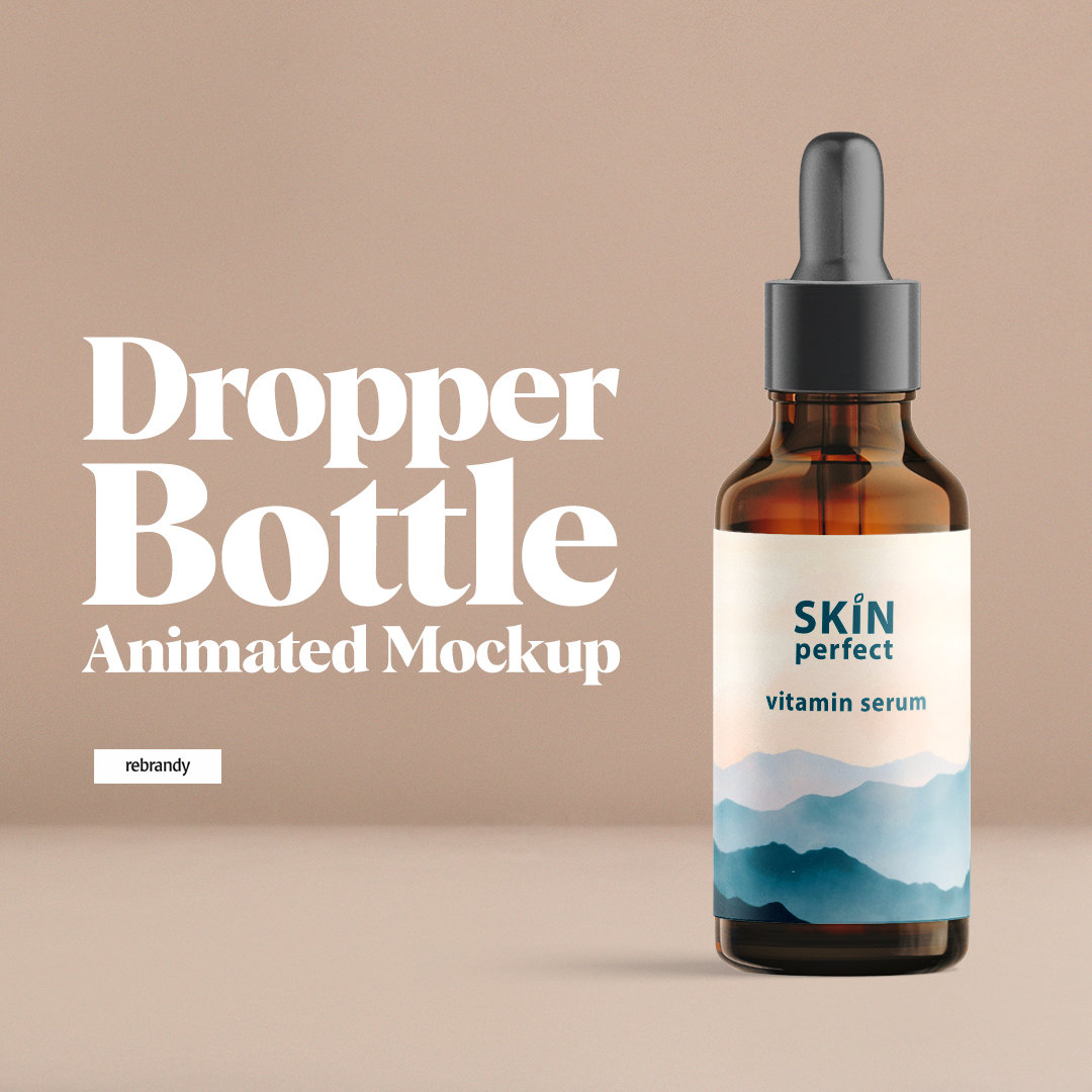 Dropper Bottle Animated Mockup - Mock Up by rebrandy for Photoshop ...
