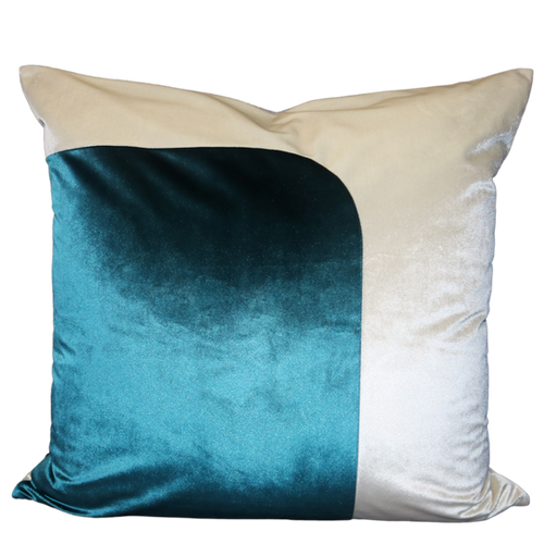 Color Block (Ivory & Teal) | Moe’Na Decor