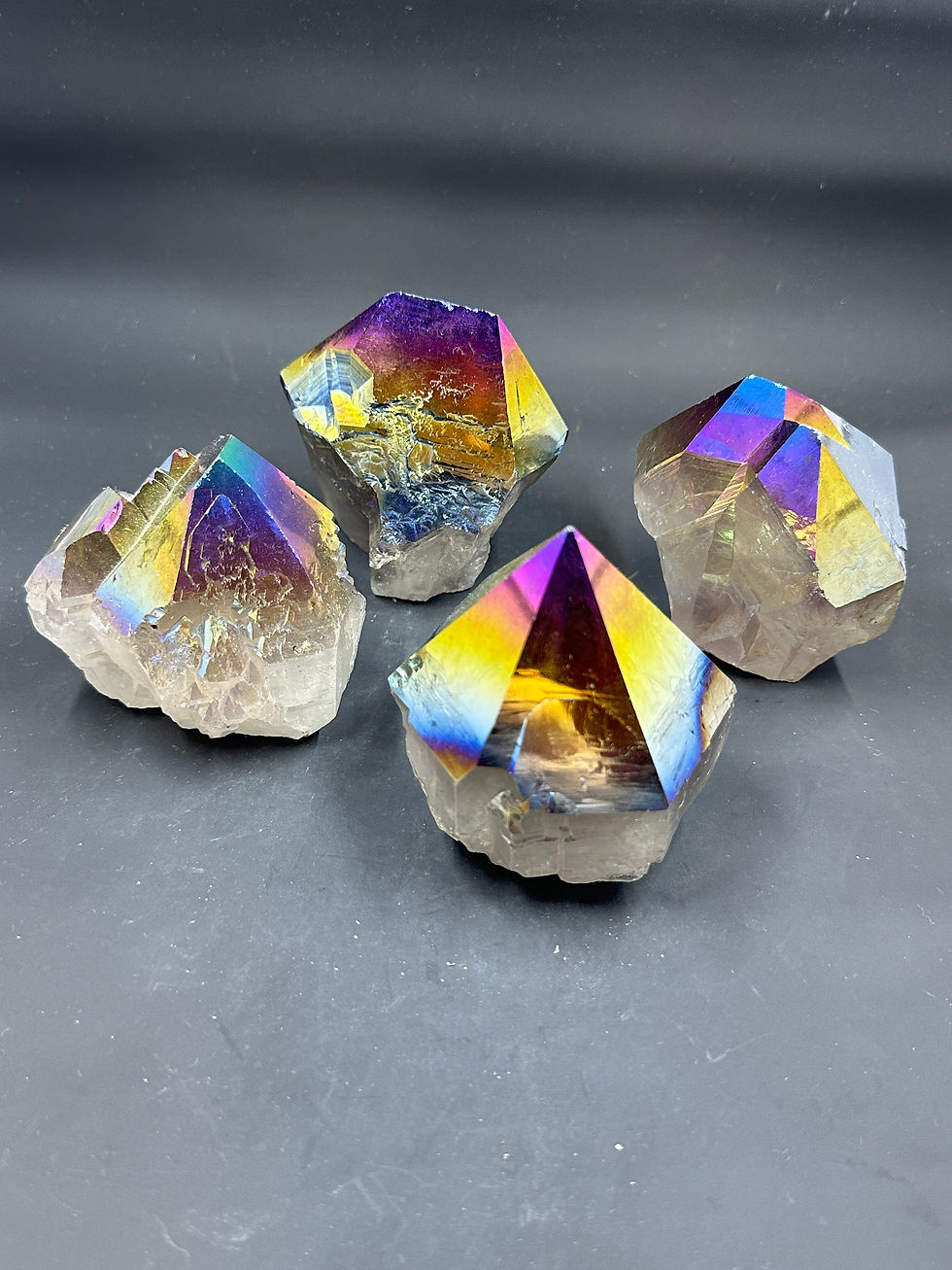 Titanium Aura Quartz Points | Lionheart
