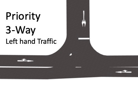 Priority Intersection, 3-Approach | Trafficon