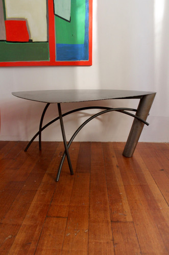 Post Modern Metal Triangle Table | Vessel Vintage