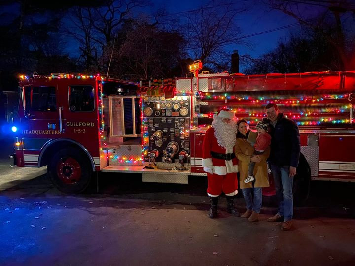 Annual Santa Delivery by Guilford Fire Department